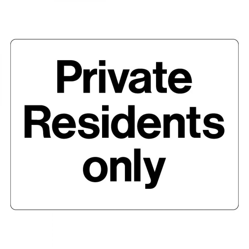 Display Signs - Buy Residents Parking Only Sign