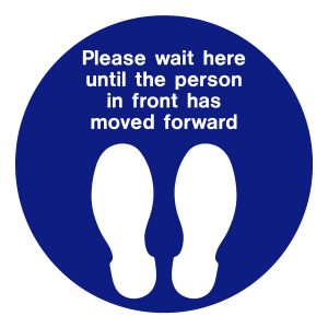 SD113 Please Wait Here Sign - Display Signs