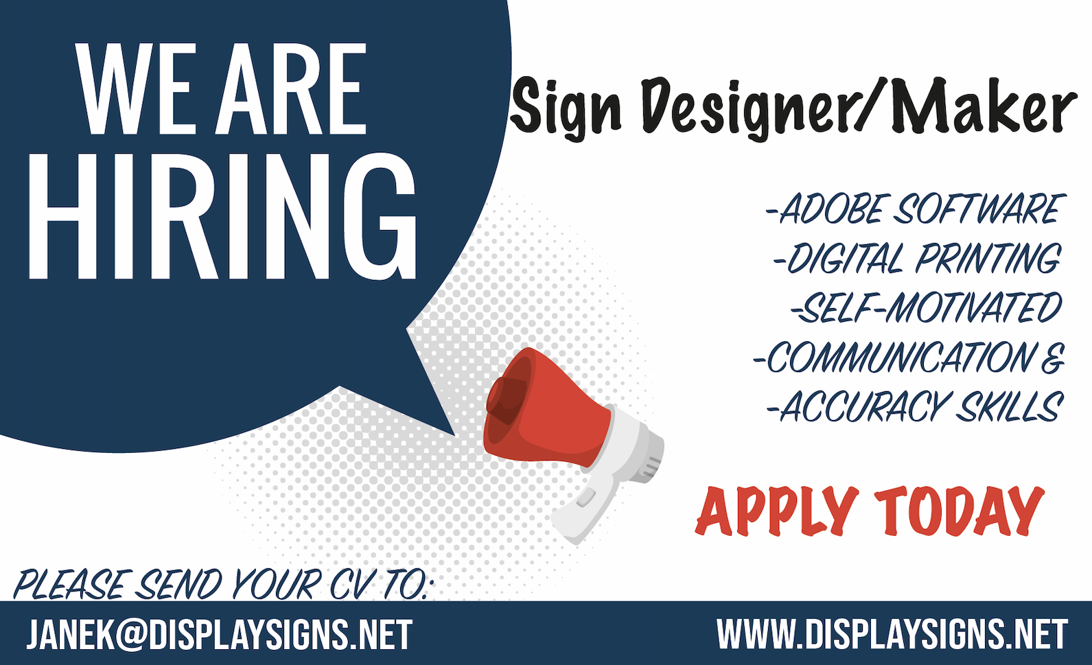 Display Signs - Sign Makers, Sign Writers